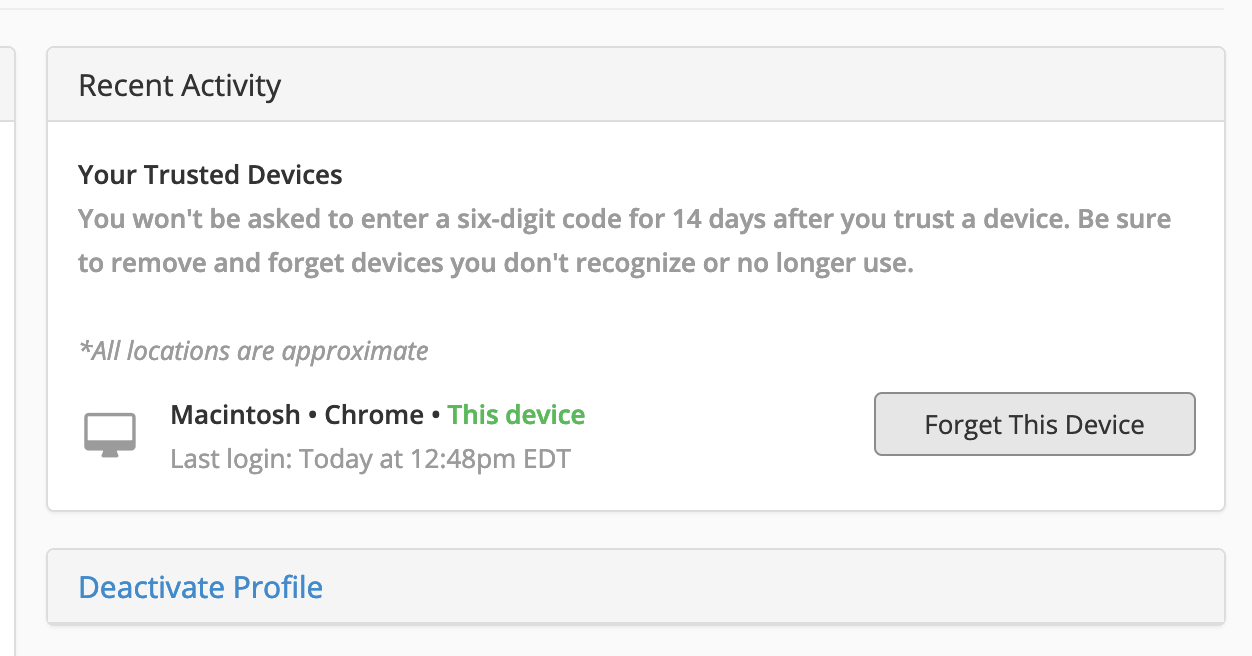 Trusted Devices